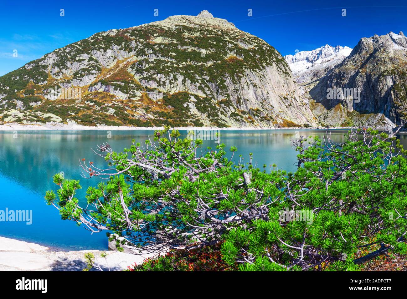 Gelmer Lake near by the Grimselpass in Swiss Alps, Gelmersee ...