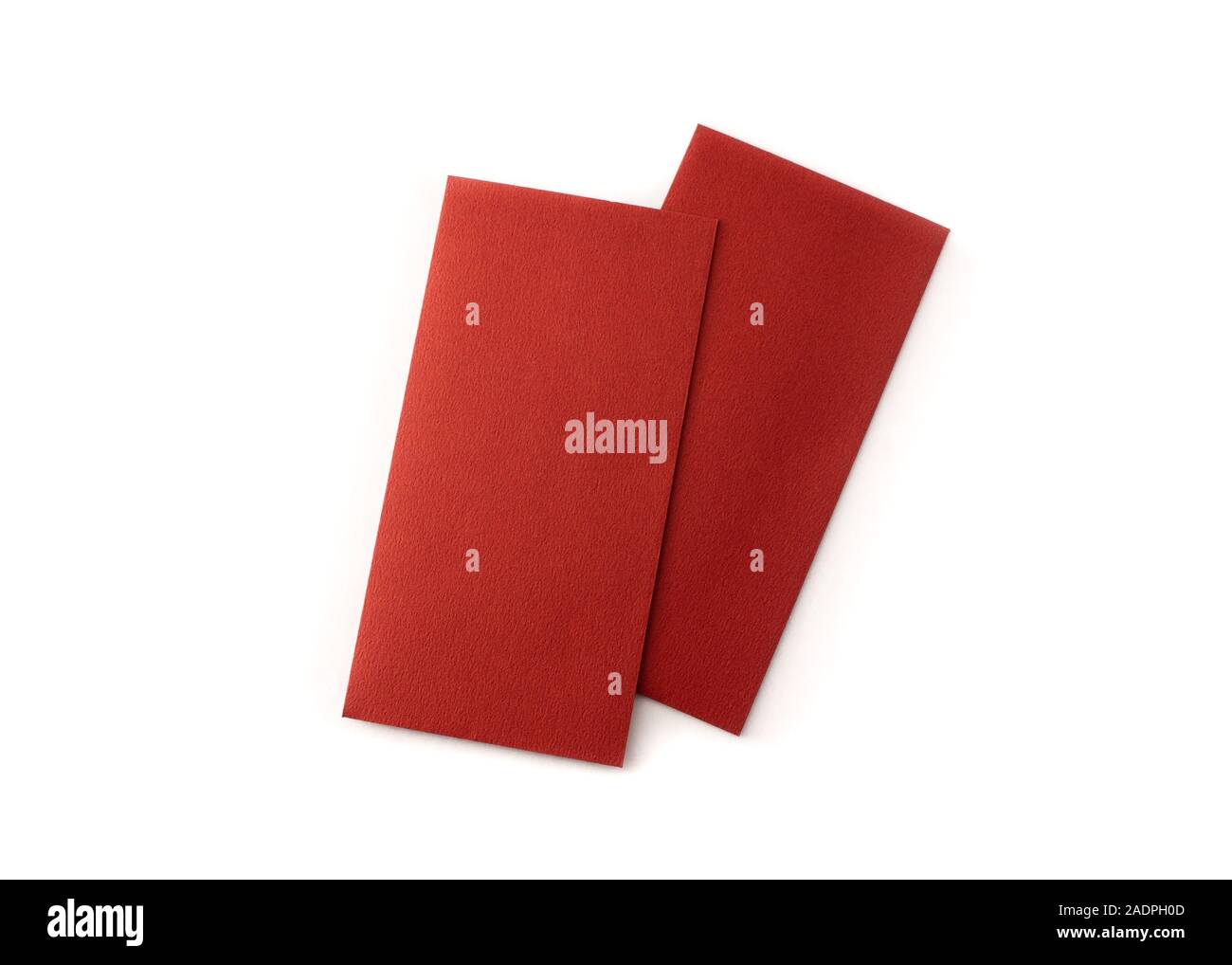 Chinese New Year, lucky red pockets n white background Stock Photo - Alamy