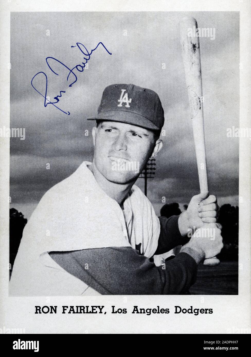 Vintage autographed black and white photo of Los Angeles dodgers ...