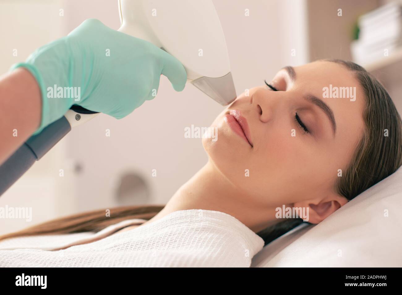 Laser beauty face hi-res stock photography and images - Alamy