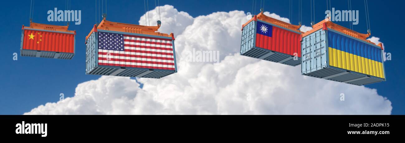 Cargo container hanging on hi-res stock photography and images - Alamy