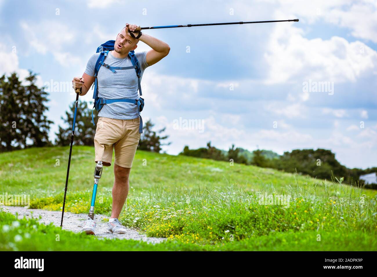 Tired man walking hi-res stock photography and images - Alamy