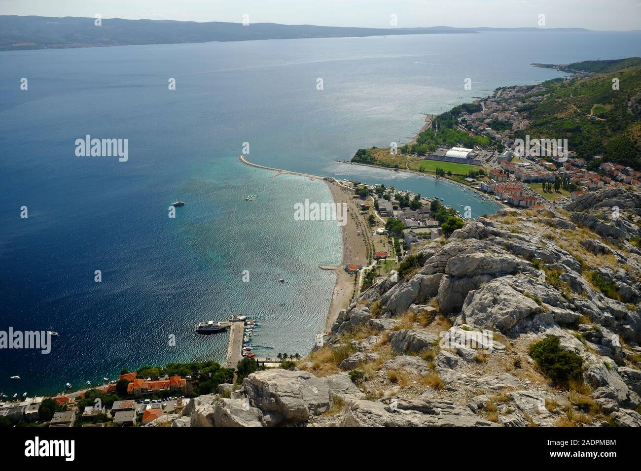 View from a fortified castle Omis, Croatia Stock Photo - Alamy