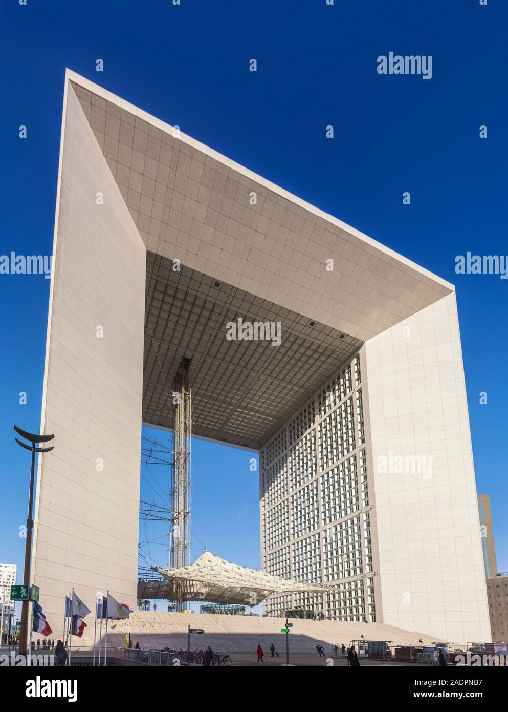 Paris, France - November 7, 2019: The building Arche de la Defense (Arc ...