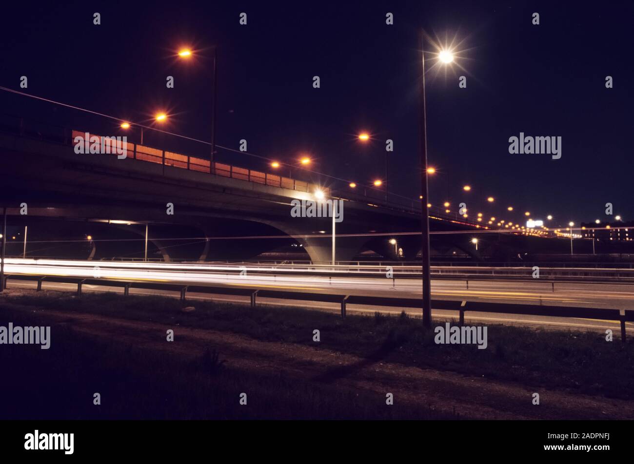 Autobahn bei nacht hi-res stock photography and images - Alamy