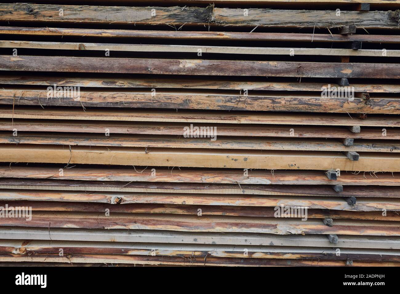 Wooden boards, lumber, industrial wood, timber. Building bar from a ...