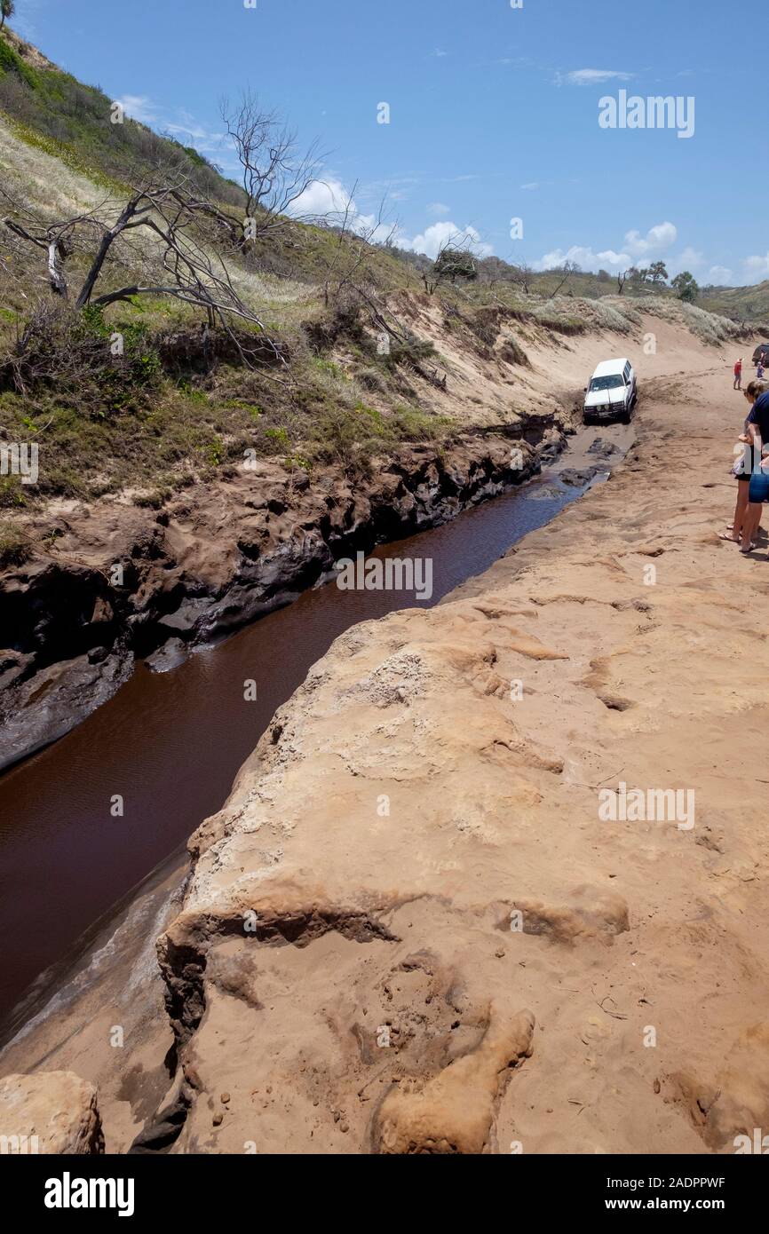 At South Ngkala Rocks - Fraser Island Stock Photo - Alamy