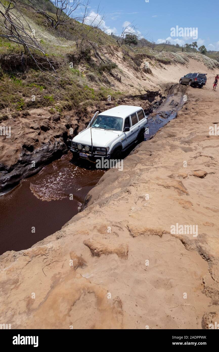 At South Ngkala Rocks - Fraser Island Stock Photo - Alamy