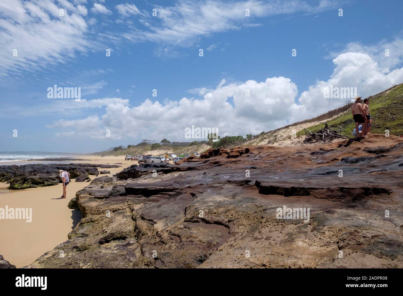 At South Ngkala Rocks - Fraser Island Stock Photo - Alamy