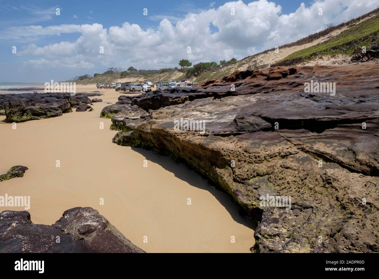 At South Ngkala Rocks - Fraser Island Stock Photo - Alamy