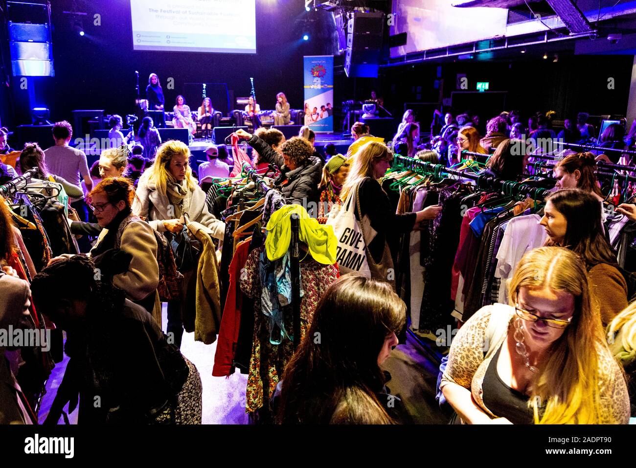 24th November 2019 London, UK - The Big Swish clothing fashion swap ...
