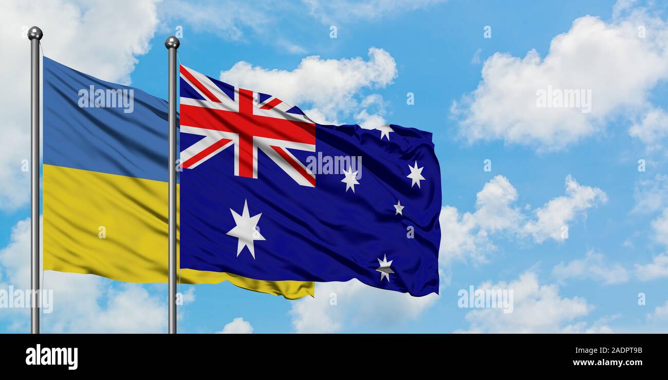 Ukraine australia flag hi-res stock photography and images - Alamy