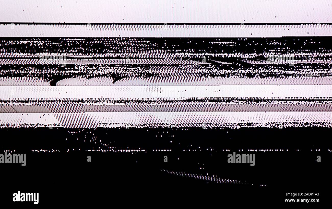 Vintage computer static screen hi-res stock photography and images - Alamy