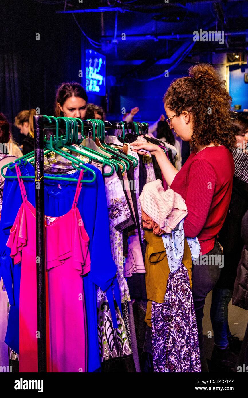24th November 2019 London, UK - The Big Swish clothing fashion swap ...