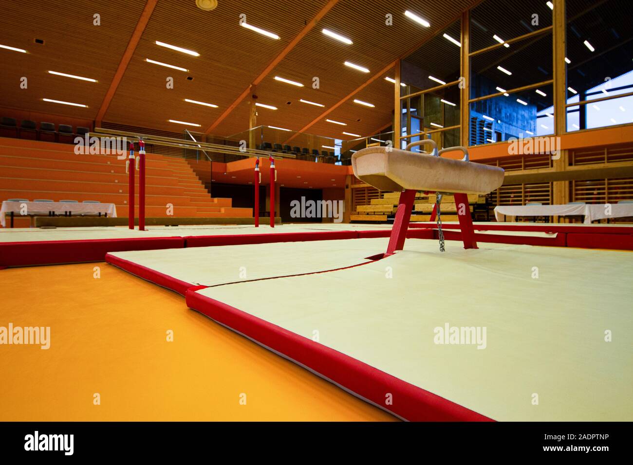 Gymnastic equipment in a gymnastic center Stock Photo - Alamy Gymnastic equipment in a gymnastic center Stock Photo - Alamy