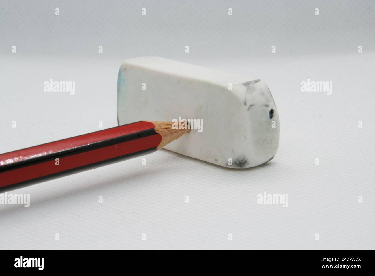 Pencil and a rubber. drawing pencil and a eraser Stock Photo - Alamy