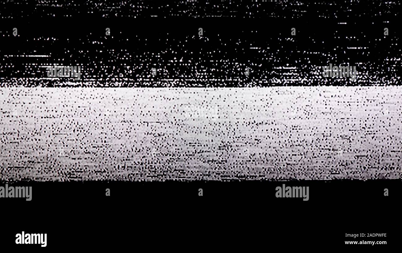 TV Static Noise Glitch Effect Stock Photo - Alamy