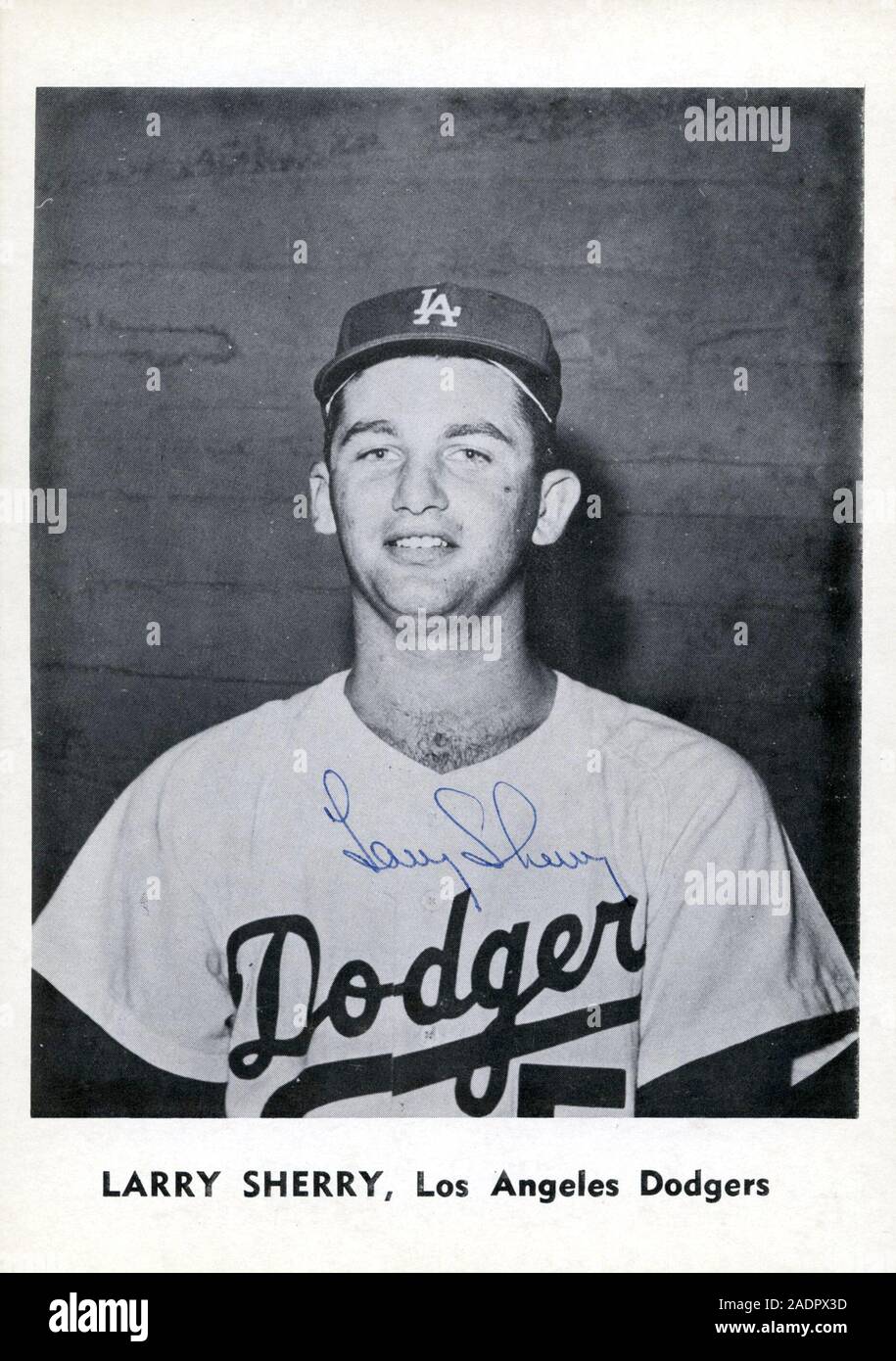 Vintage autographed black and white photo of Los Angeles Dodgers ...