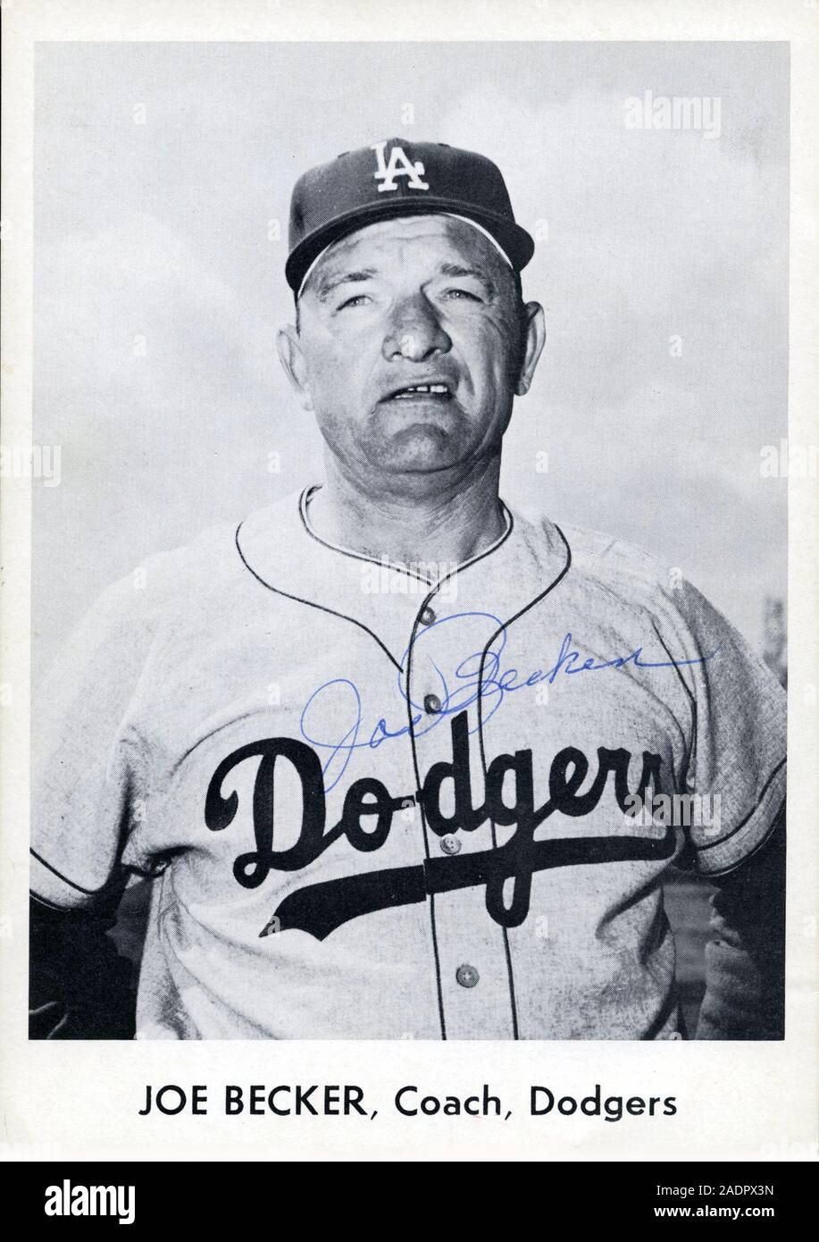 Vintage autographed black and white photo of Los Angeles Dodgers ...