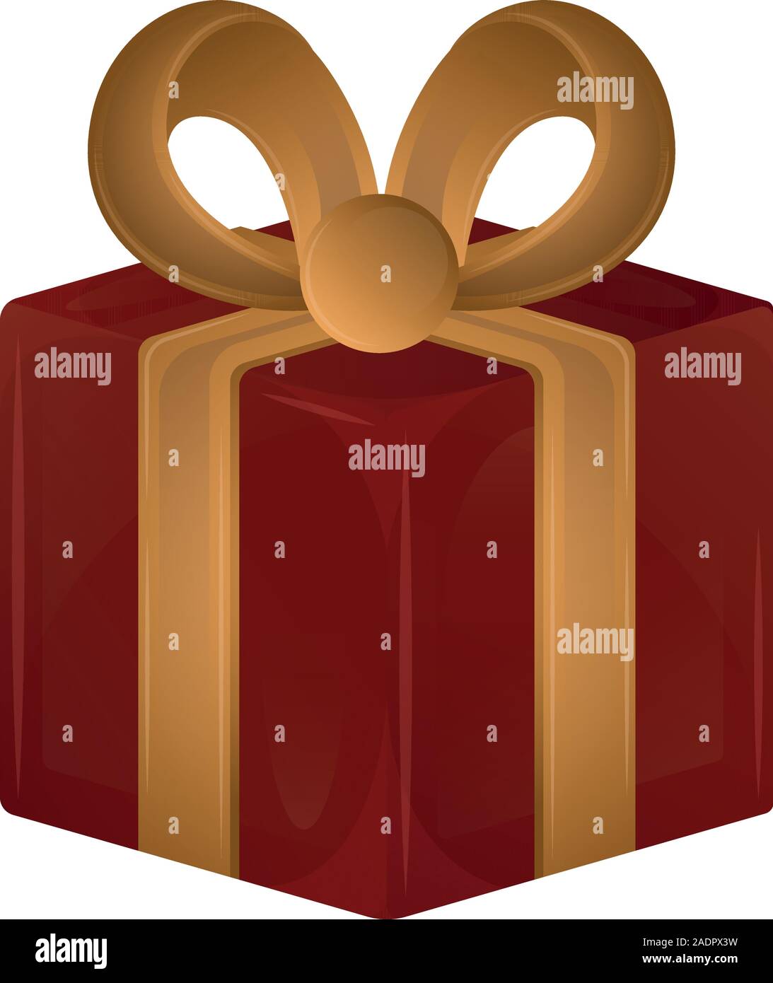 Isolated christmas gift box image - Vector illustration Stock Vector ...