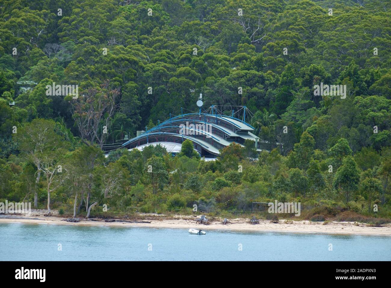 On the Kingfisher Bay barge - Fraser Island Stock Photo - Alamy
