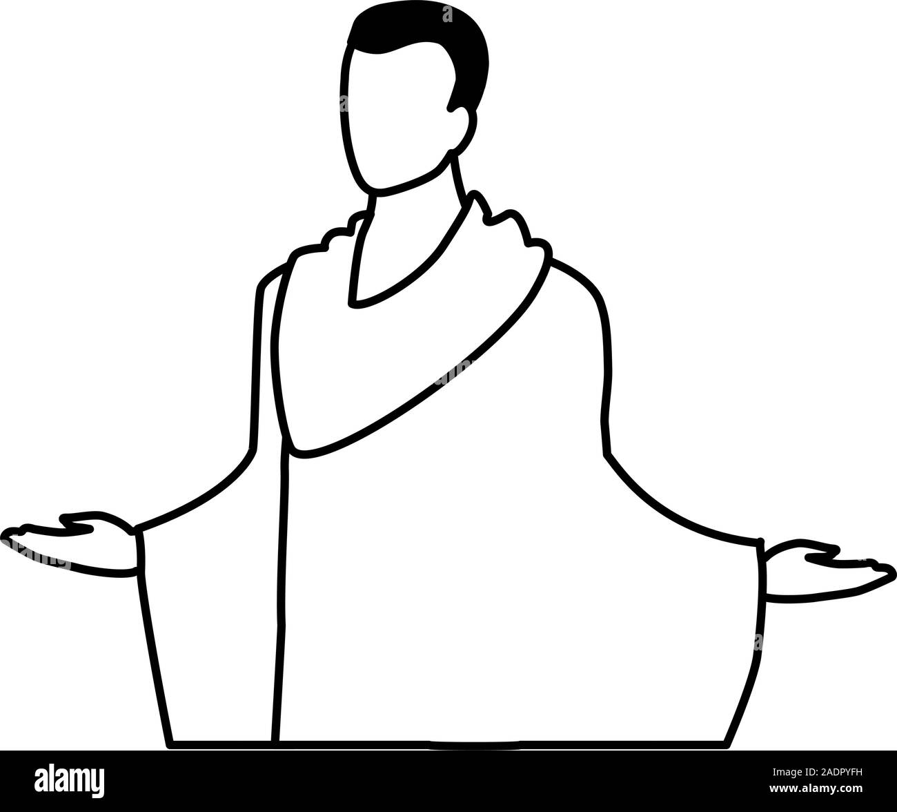man pilgrim hajj on white background vector illustration design Stock ...