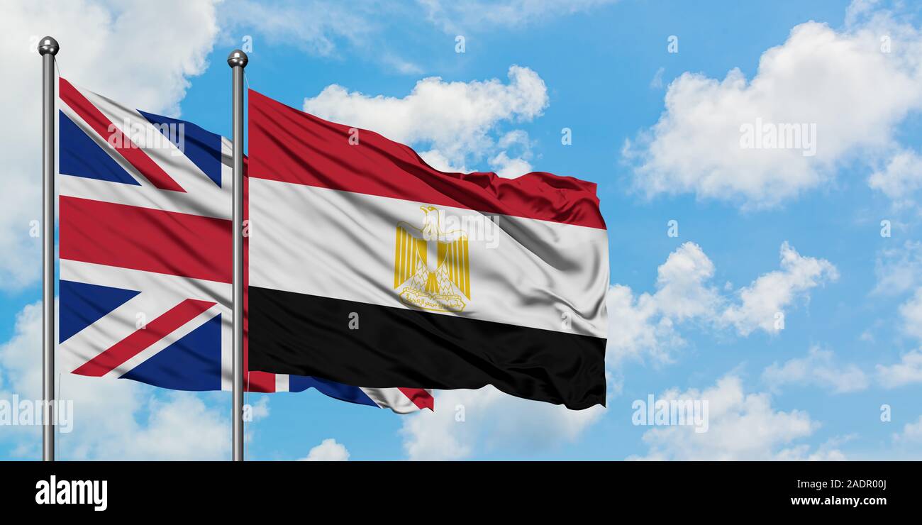 Egypt united kingdom flag hi-res stock photography and images - Alamy