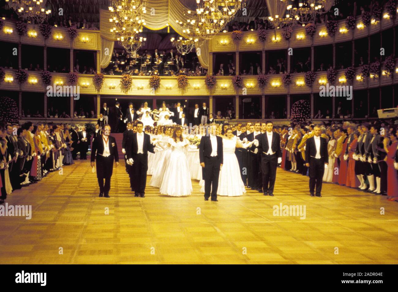 Wien, Opernball, Eröffnung - Vienna, Opera Ball, Opening Stock Photo ...