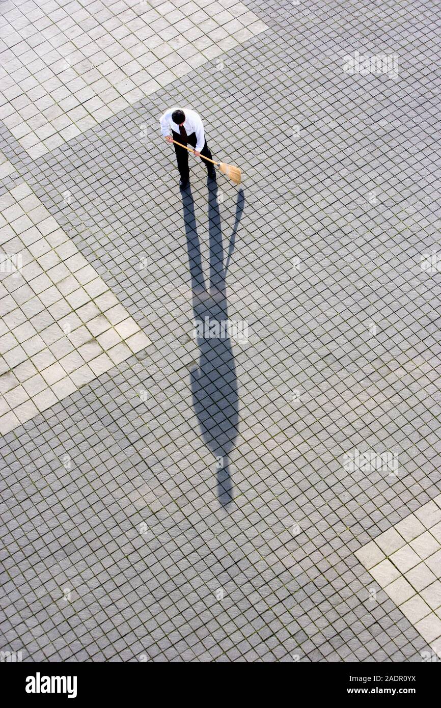 Sweeping with a broom hi-res stock photography and images - Alamy