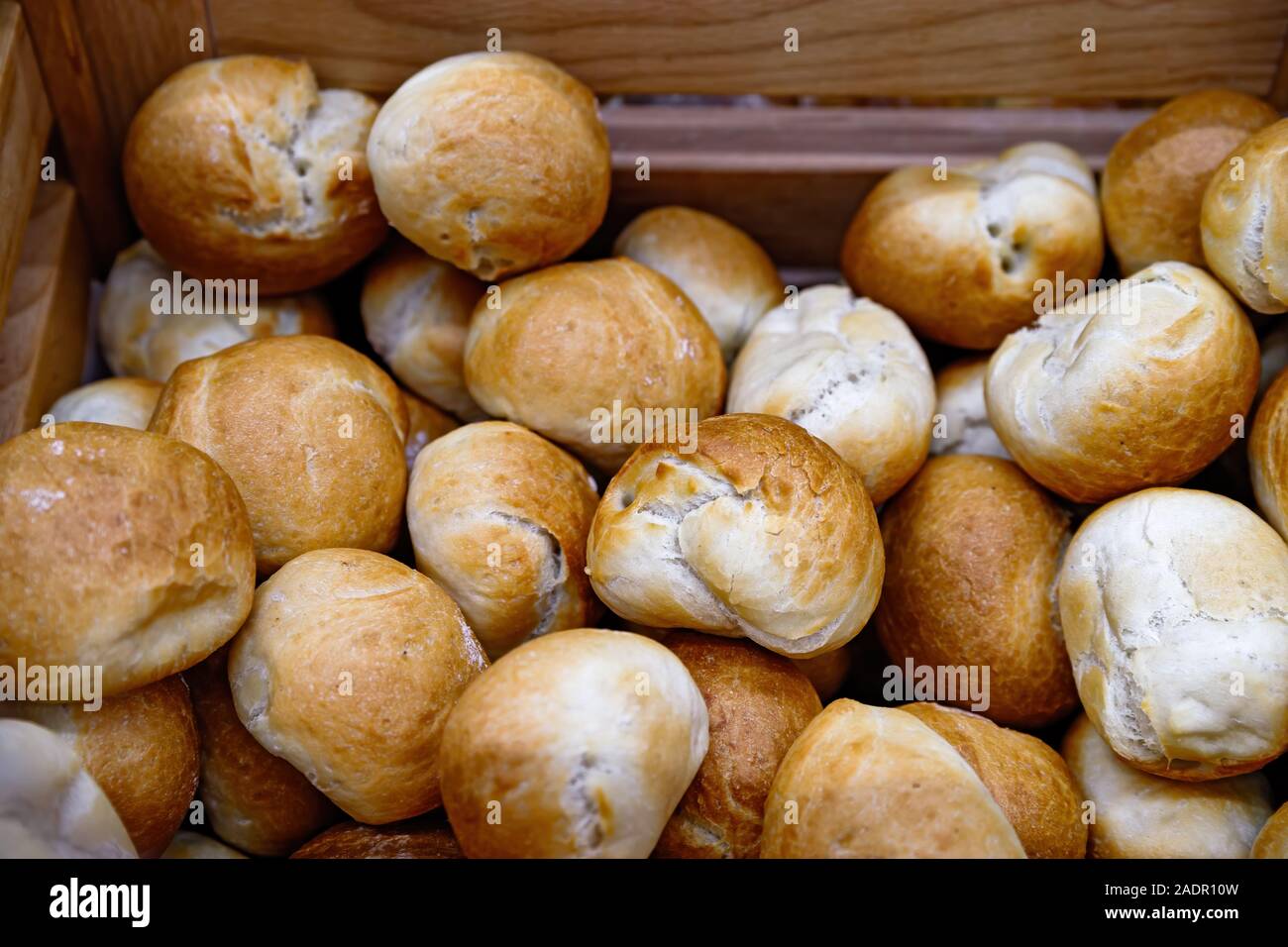 The soft toasted buns are in a box at the grocery store. Quick ...