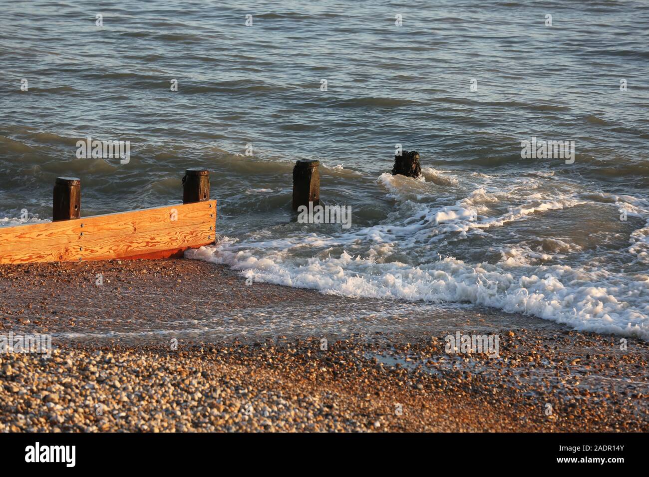 Bognor Regis Pier and seafront at sunset, West Sussex, UK Stock Photo ...