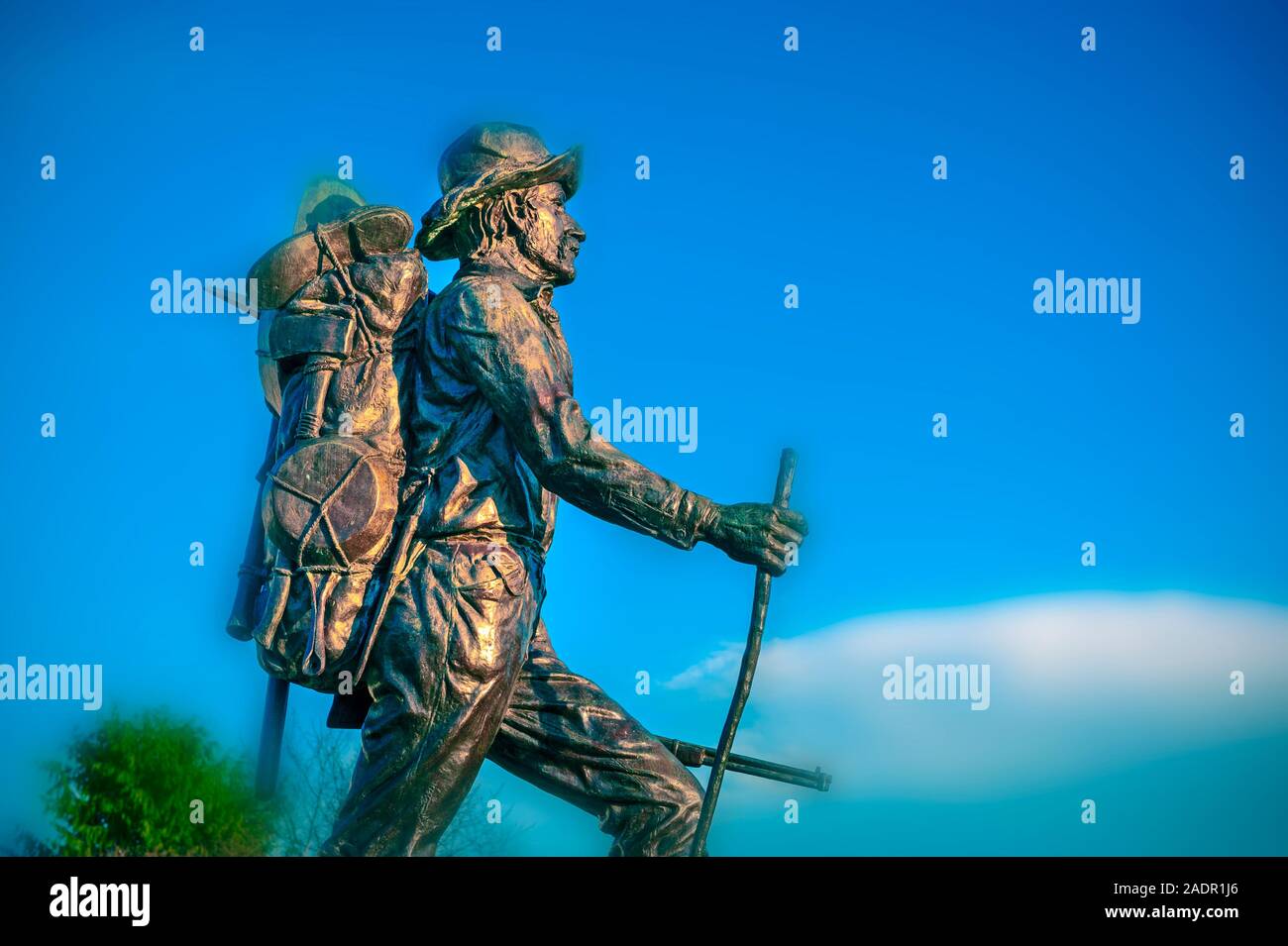 Close-up of "The Prospector" on the grounds of the Pioneer Home in ...