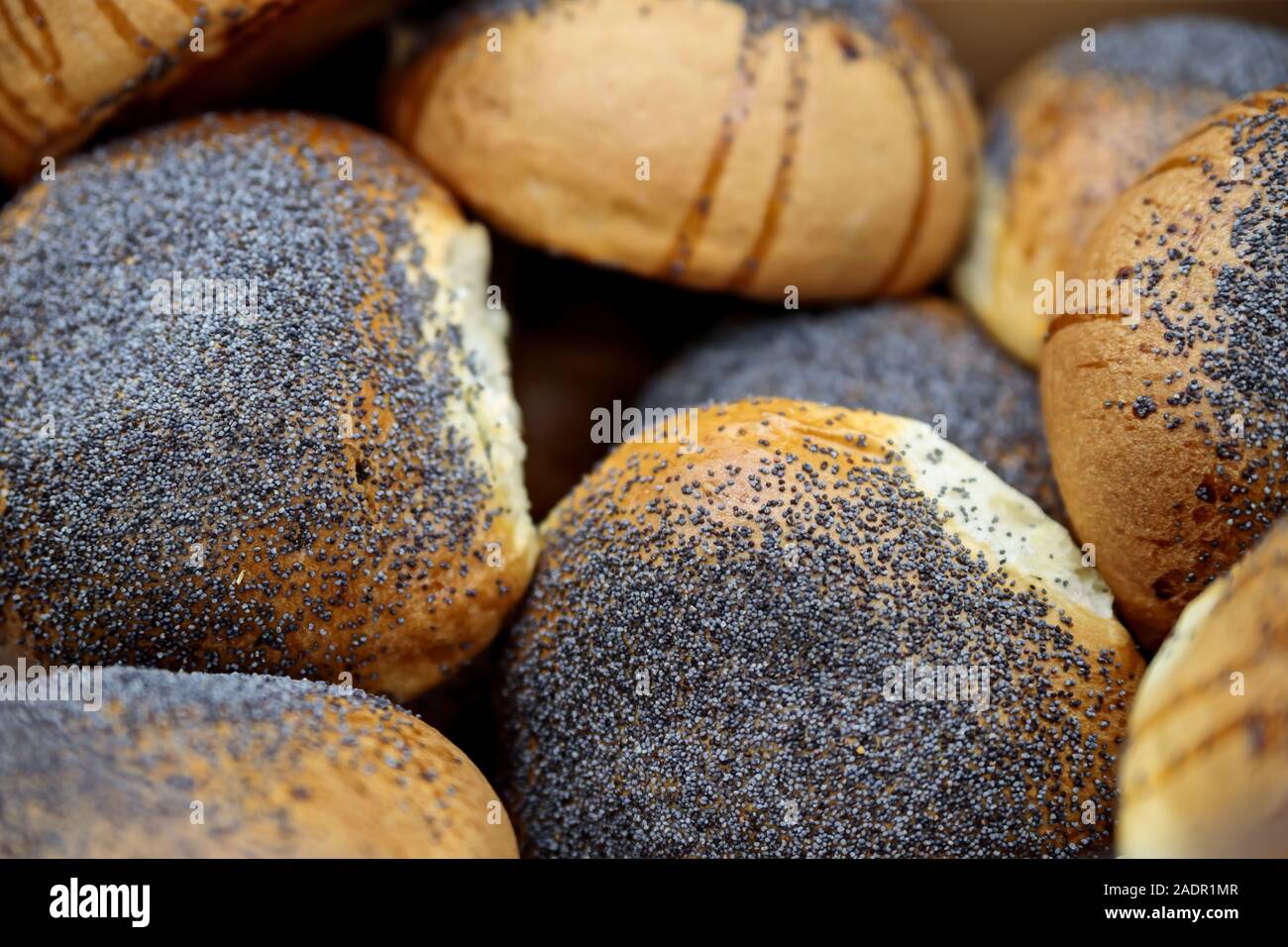 The soft toasted buns are in a box at the grocery store. Quick ...