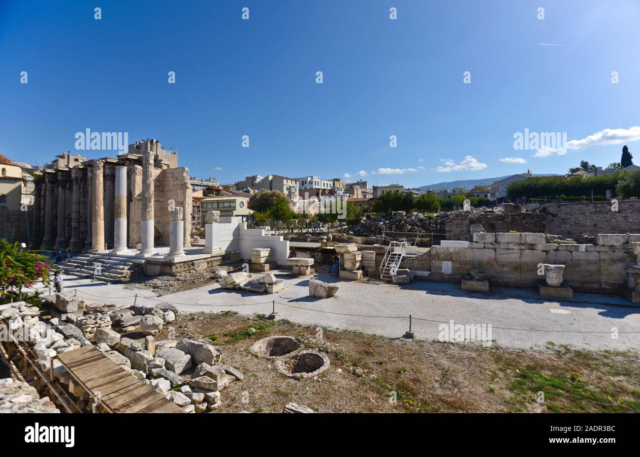 Hadrians Library. Athens, Greece Stock Photo - Alamy