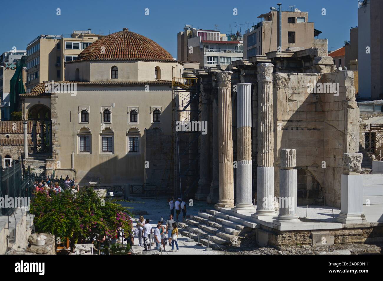 Hadrians Library. Athens, Greece Stock Photo - Alamy