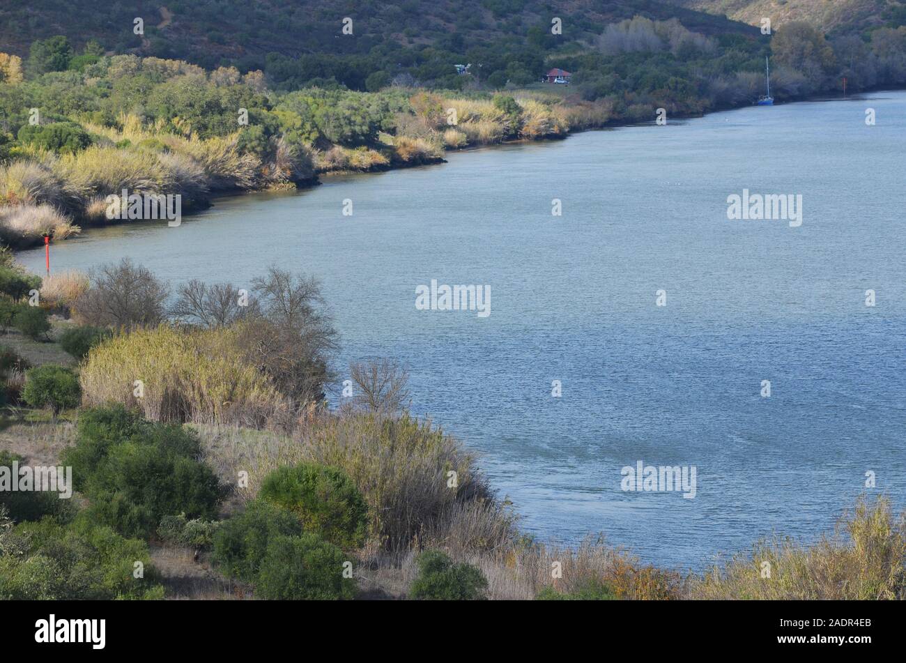 The lower Guadiana valley (at the border between Portugal and Spain), a ...