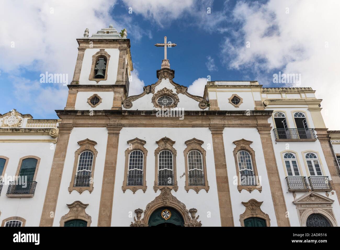 View to beautiful old colonial church in the historic city center of ...