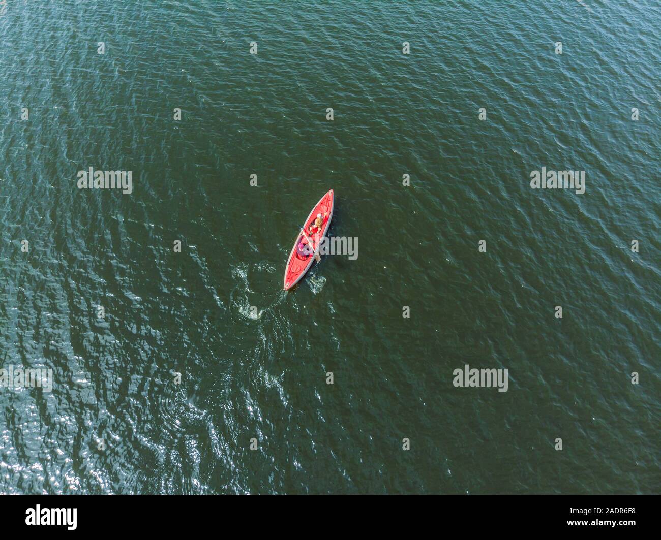 Kayak beach drone view kayaker hi-res stock photography and images - Alamy
