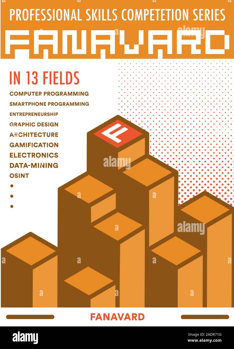 persian poster design fanavard contest orange white background ...