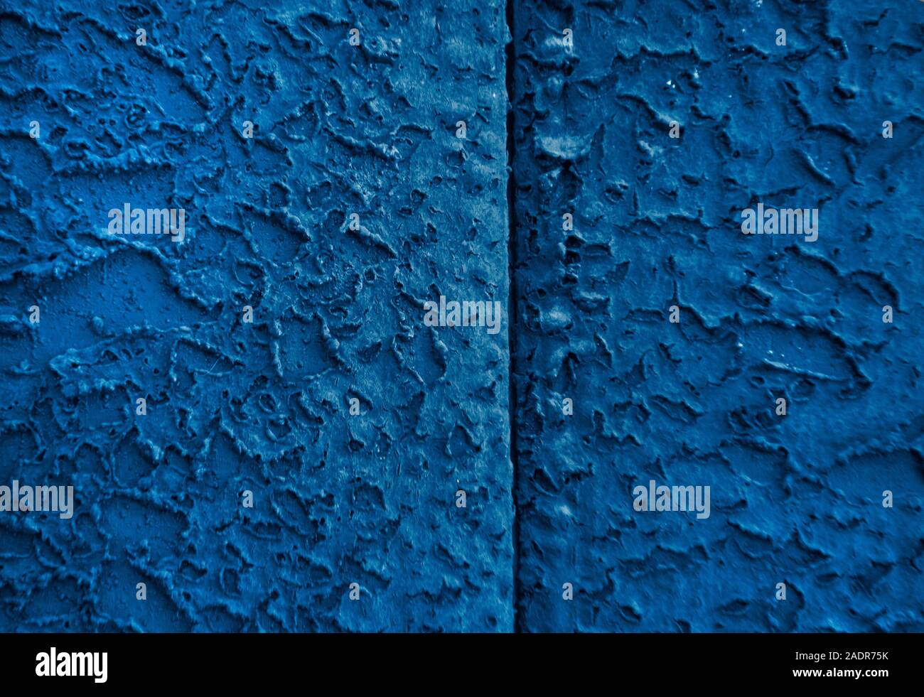 Classic blue background. Color of the year 2020. Old cracked classic ...