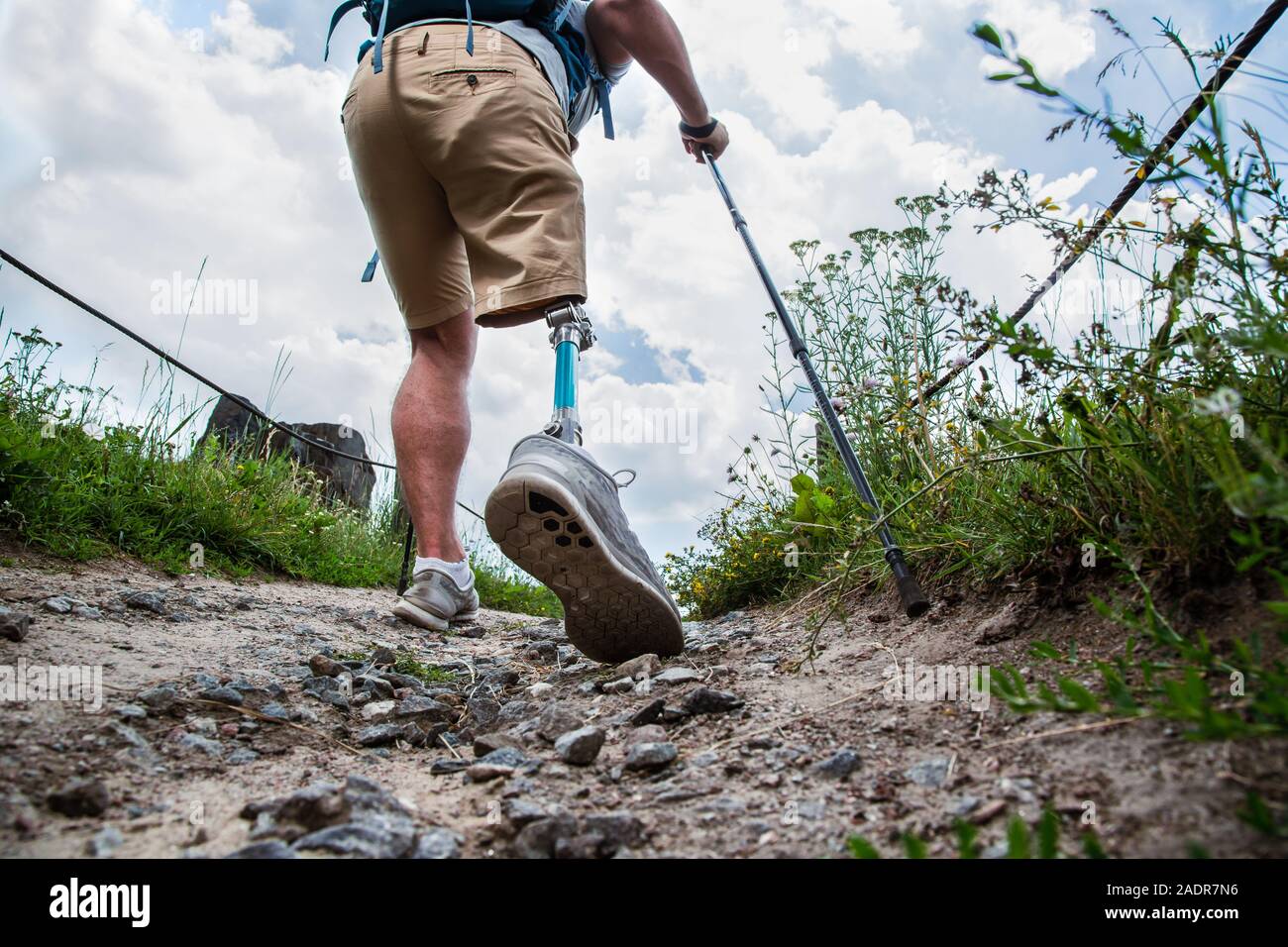 Male sportsman prosthetic leg close hi-res stock photography and images ...