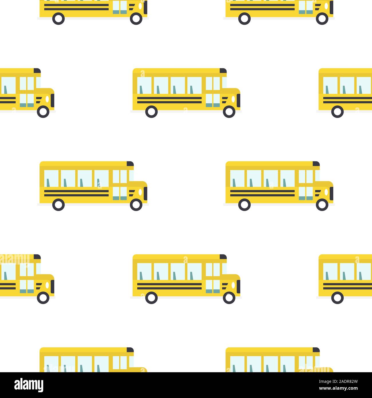Yellow school bus seamless pattern Stock Vector Image & Art - Alamy