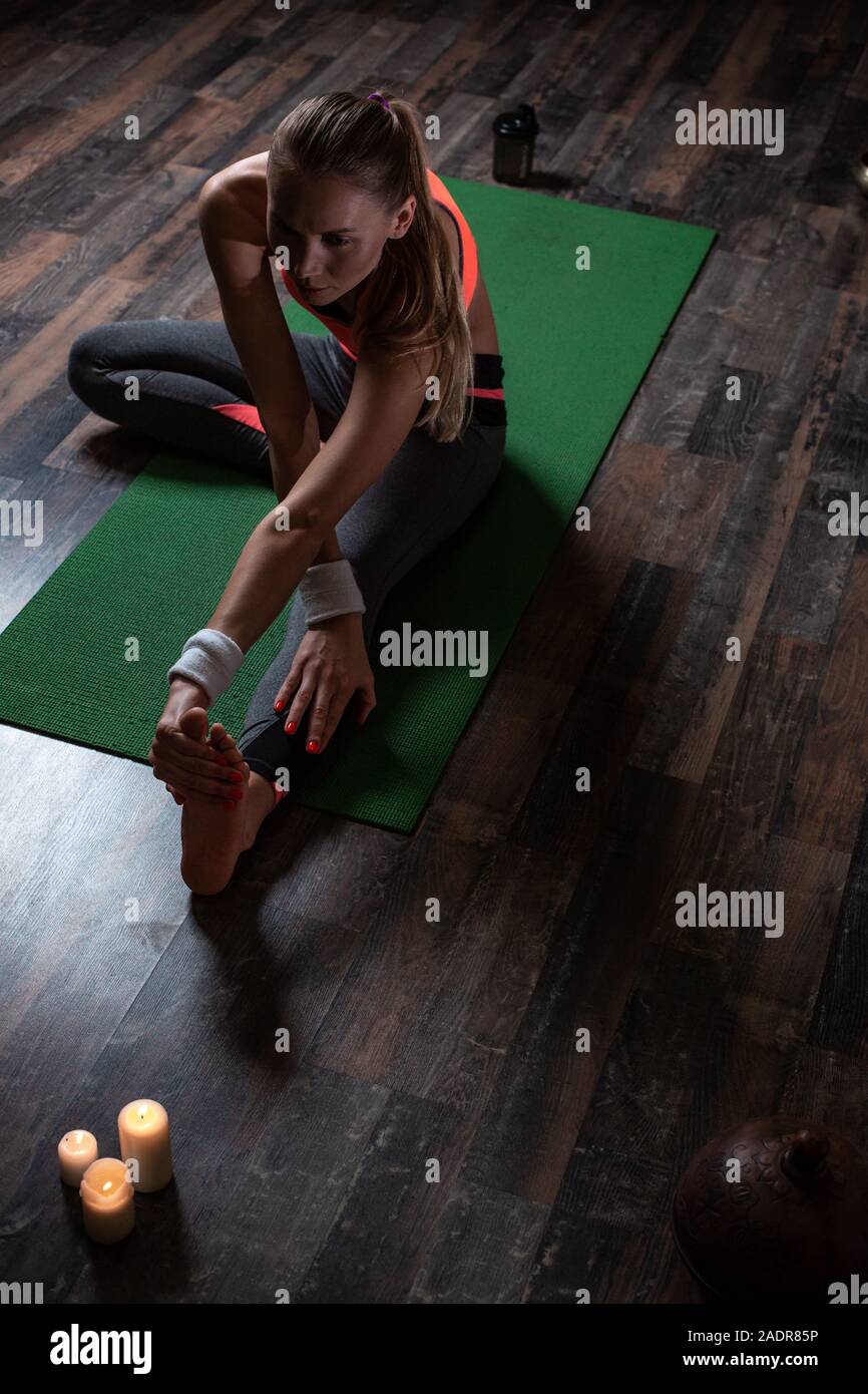 Back bending asana hi-res stock photography and images - Alamy