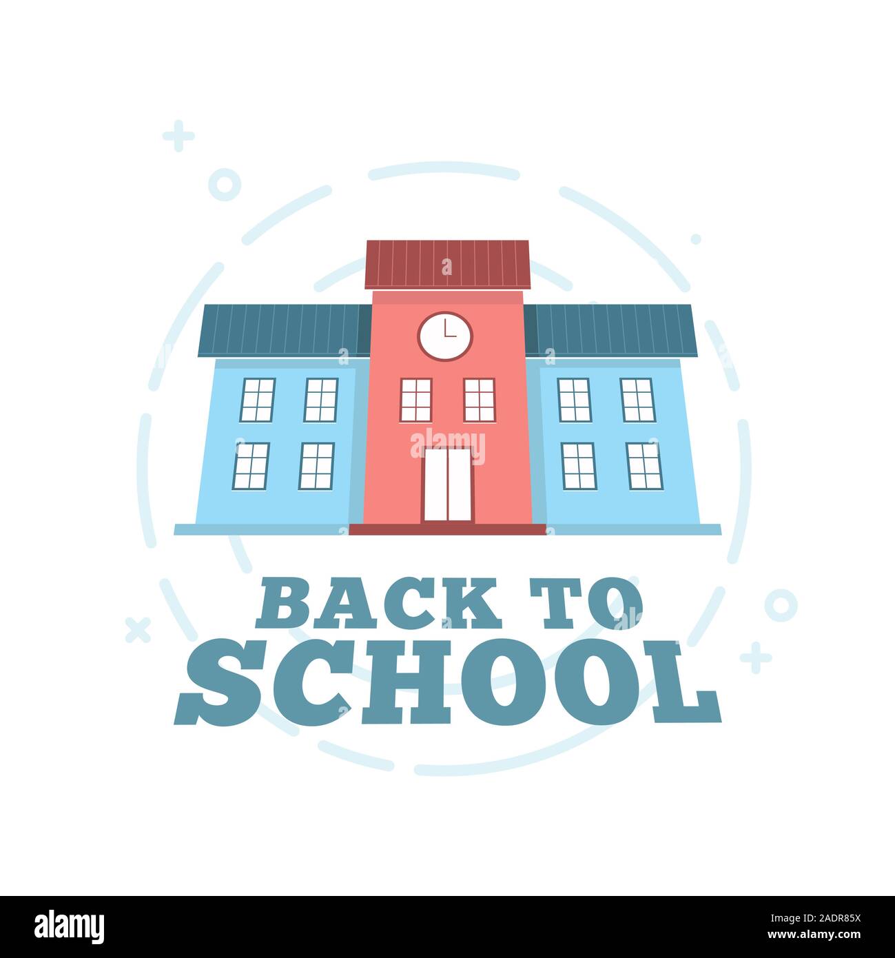 School entrance sign on Stock Vector Images - Alamy