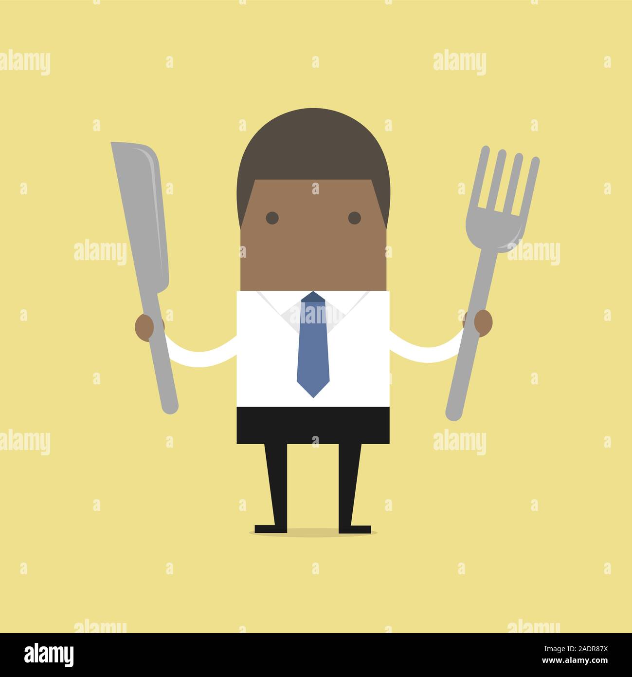 African american guy in blue Stock Vector Images - Alamy