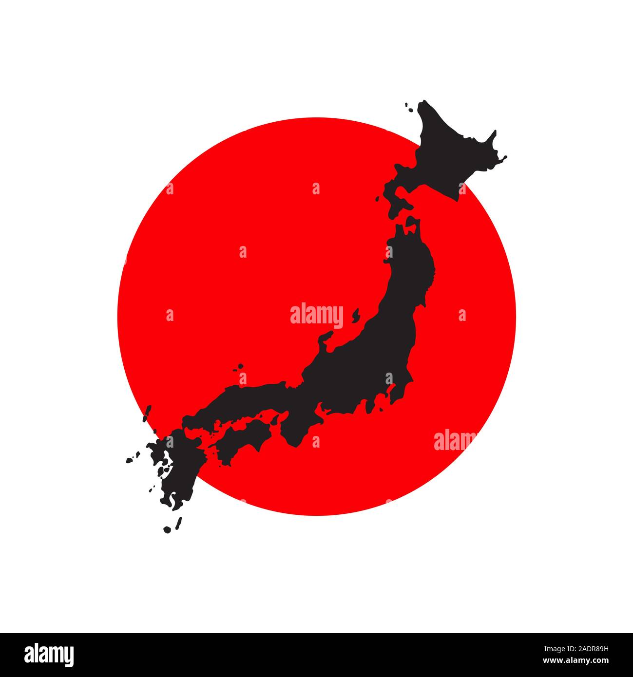Japan map in japanese Stock Vector Images - Alamy