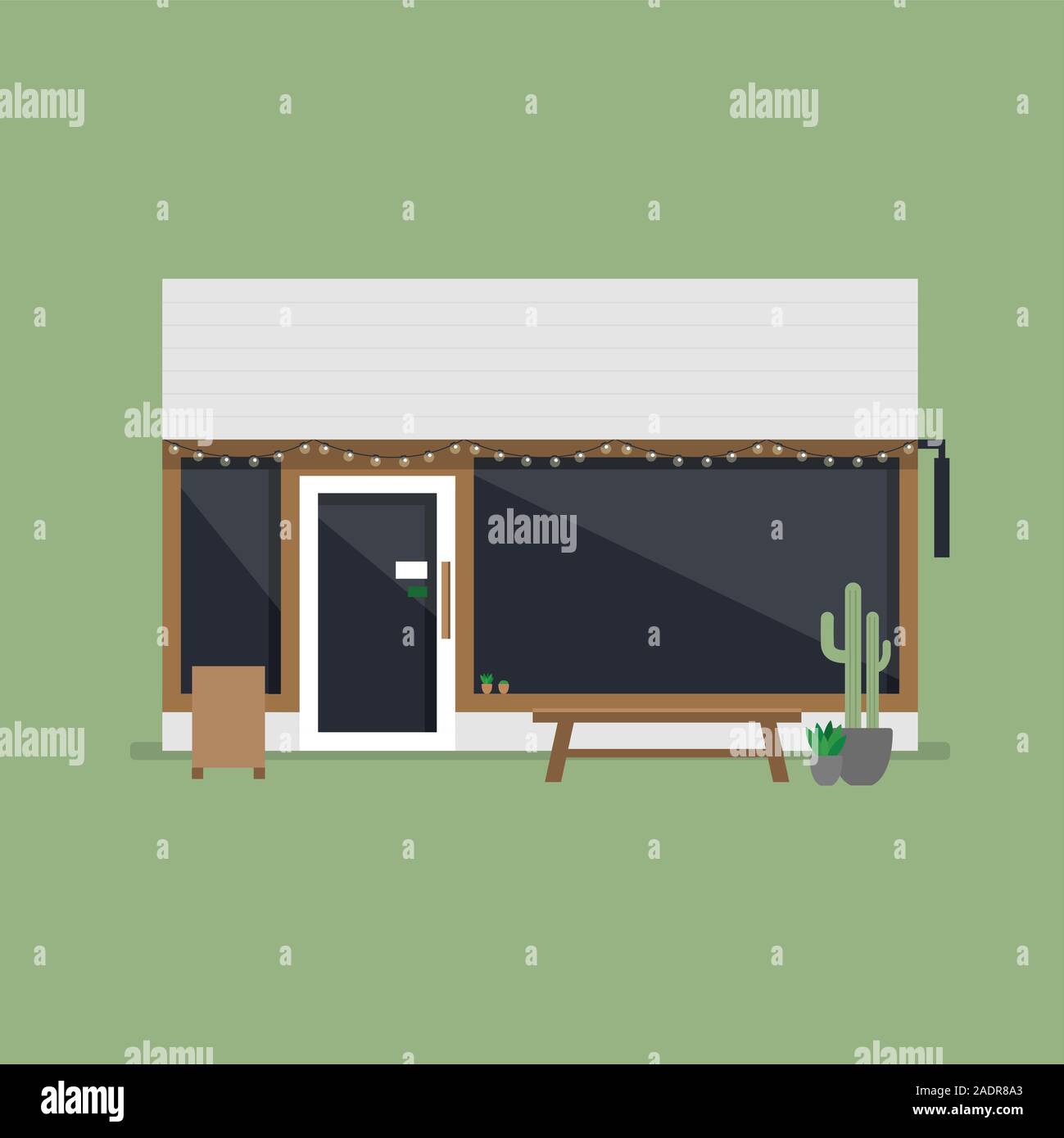 Modern coffee shop or cafe front view Stock Vector Image & Art - Alamy