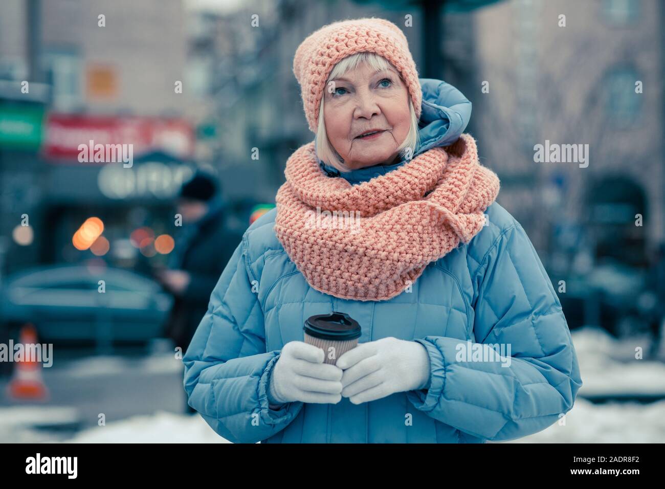 Lady standing alone hi-res stock photography and images - Alamy