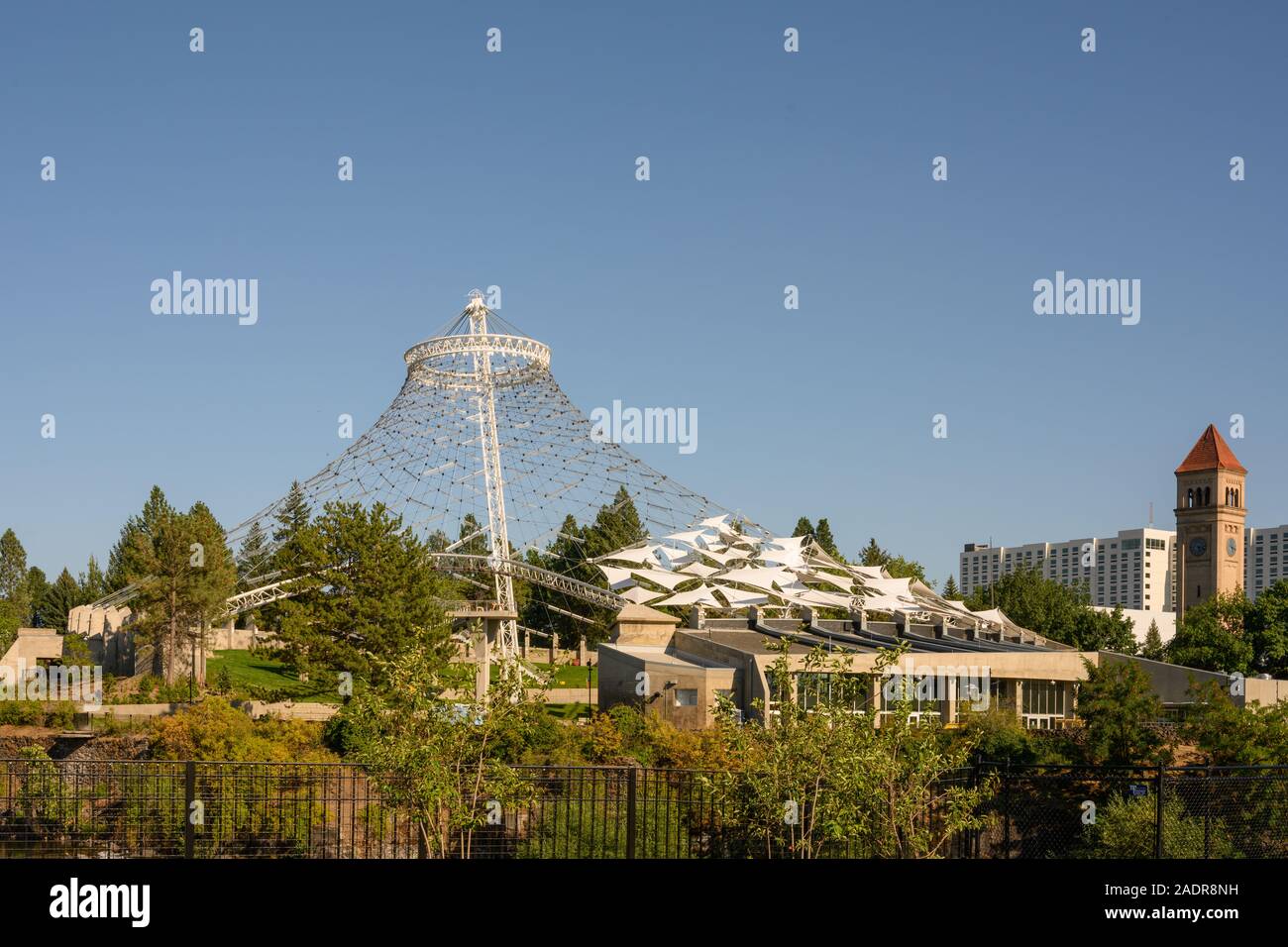 Riverfront Park Promenade In Spokane on summer afternoon Stock Photo ...