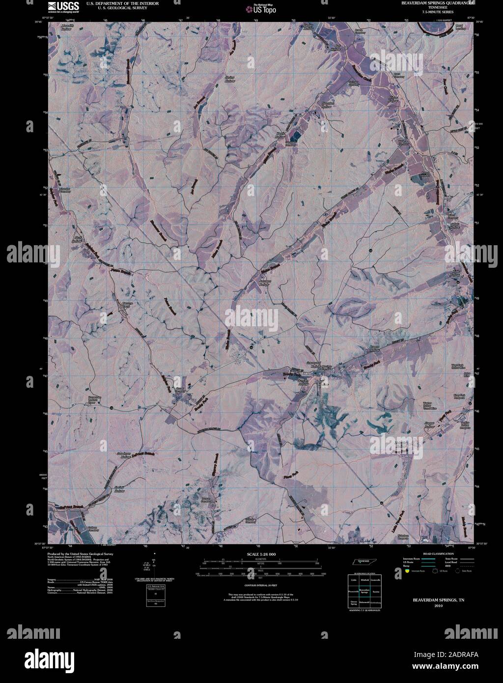 Map Of Beaverdam High Resolution Stock Photography and Images - Alamy